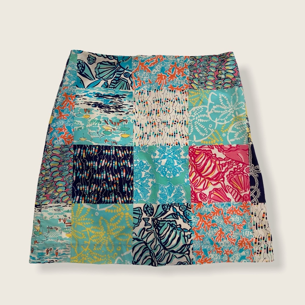 Lilly Pulitzer Patchwork Nautical Skirt - Gem